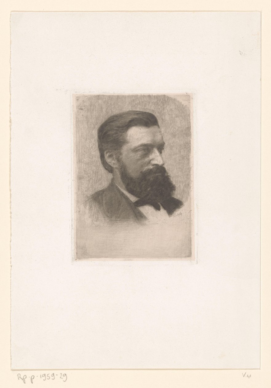 Portrait of Thomas Theodorus Hendrikus Jorissen by Jan Veth