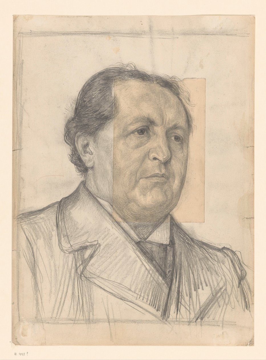 Portrait of Dr. Abraham Kuyper by Jan Veth: Fine art print