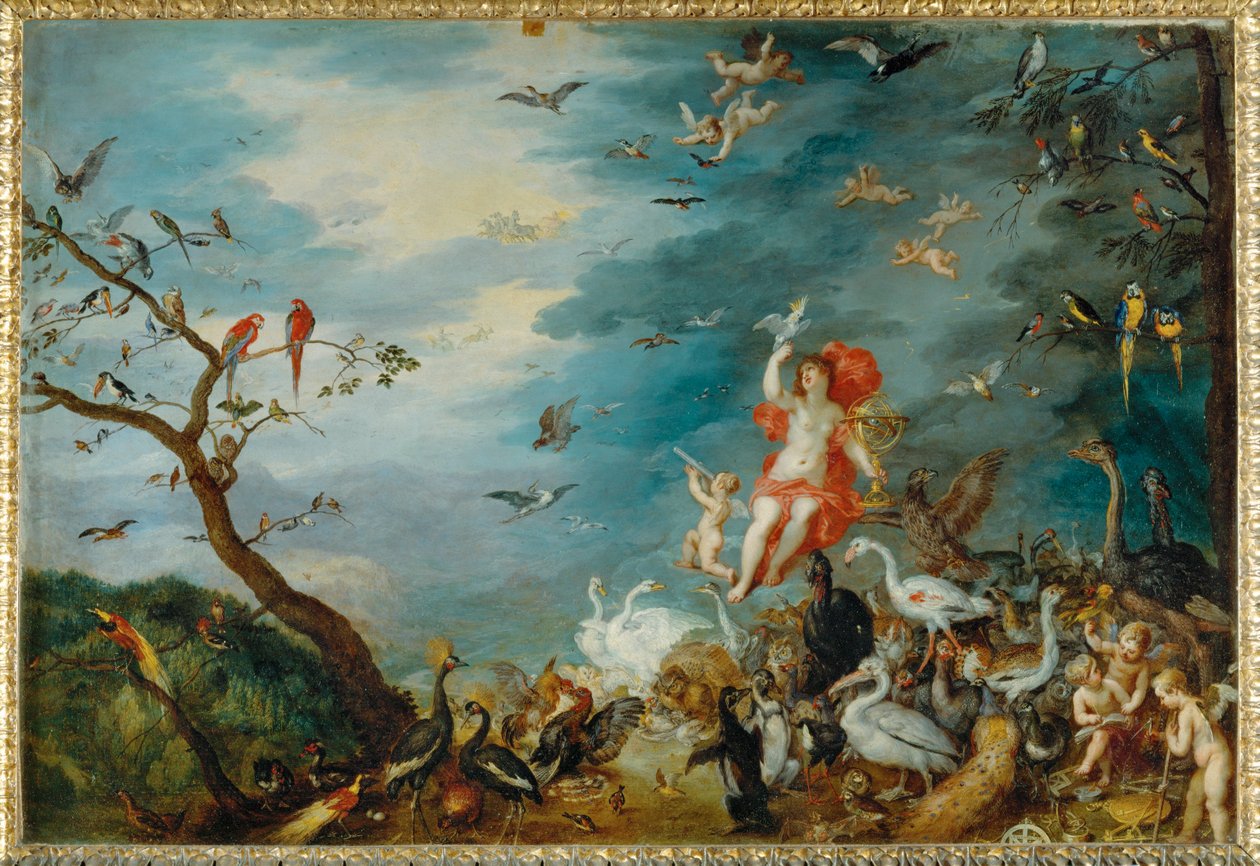 Air - one of four paintings showing the four elements, ordered in 1607 ...