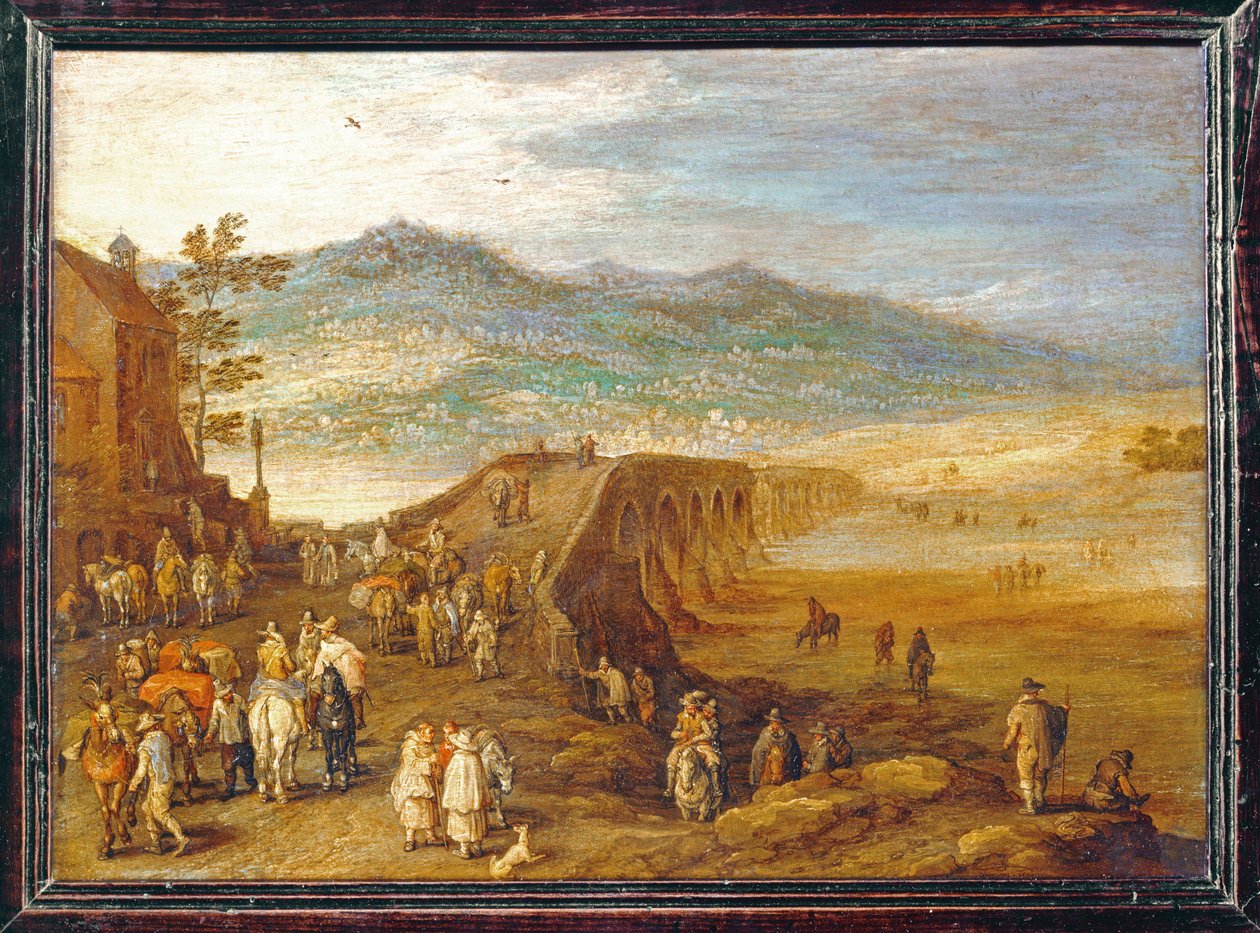 The Bridge of Talavera by Jan the Elder Brueghel