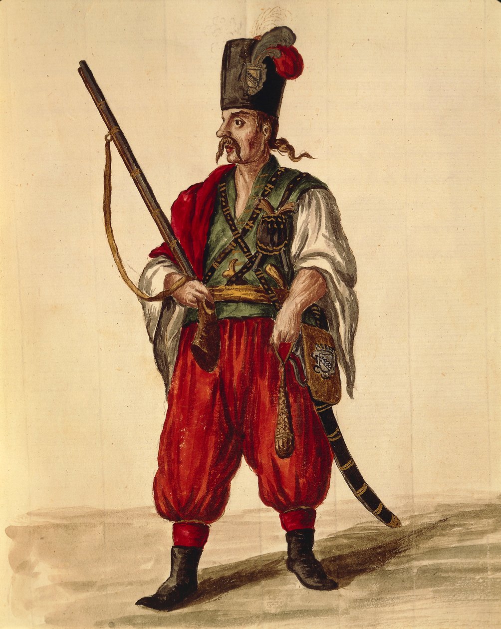 Carabineer uniform by Jan van Grevenbroeck: Fine art print
