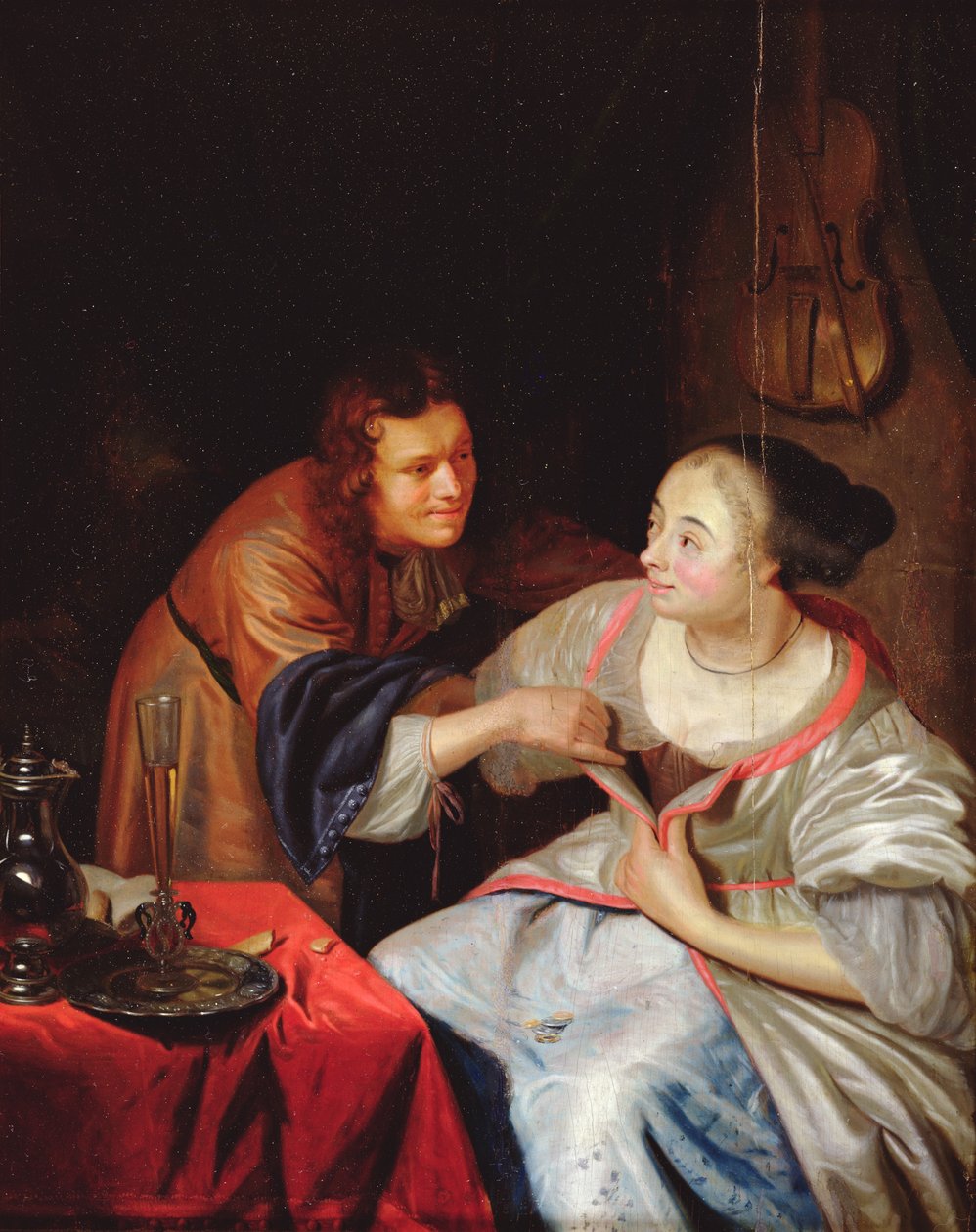 Gallant scene by Jan van Mieris: Buy fine art print