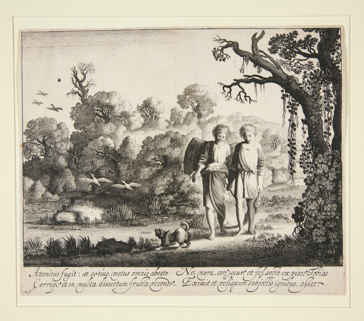 Tobias and the Angel, with the Fish from the Story of Tobias