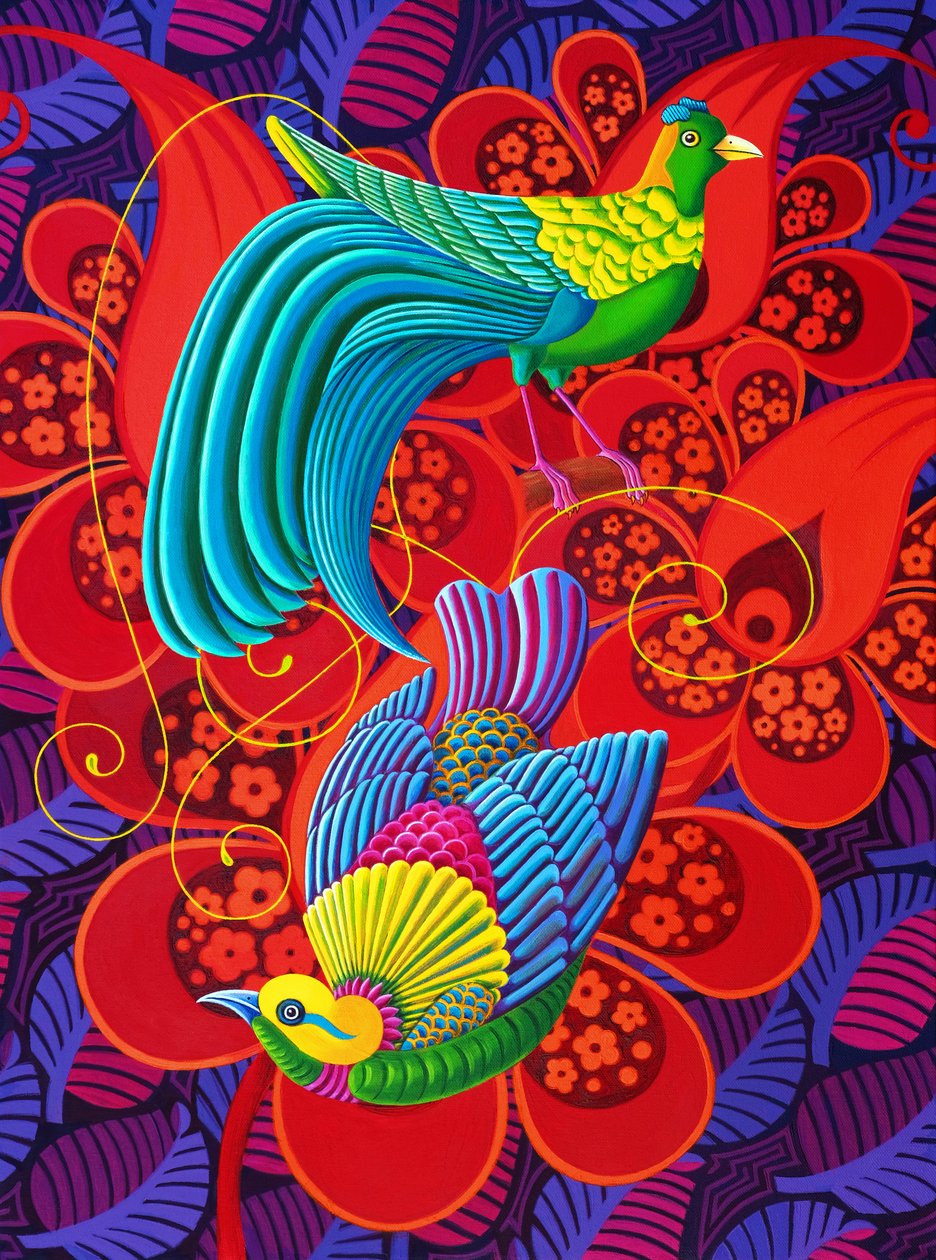 Birds of Paradise, 2020 by Jane Tattersfield: Fine art print