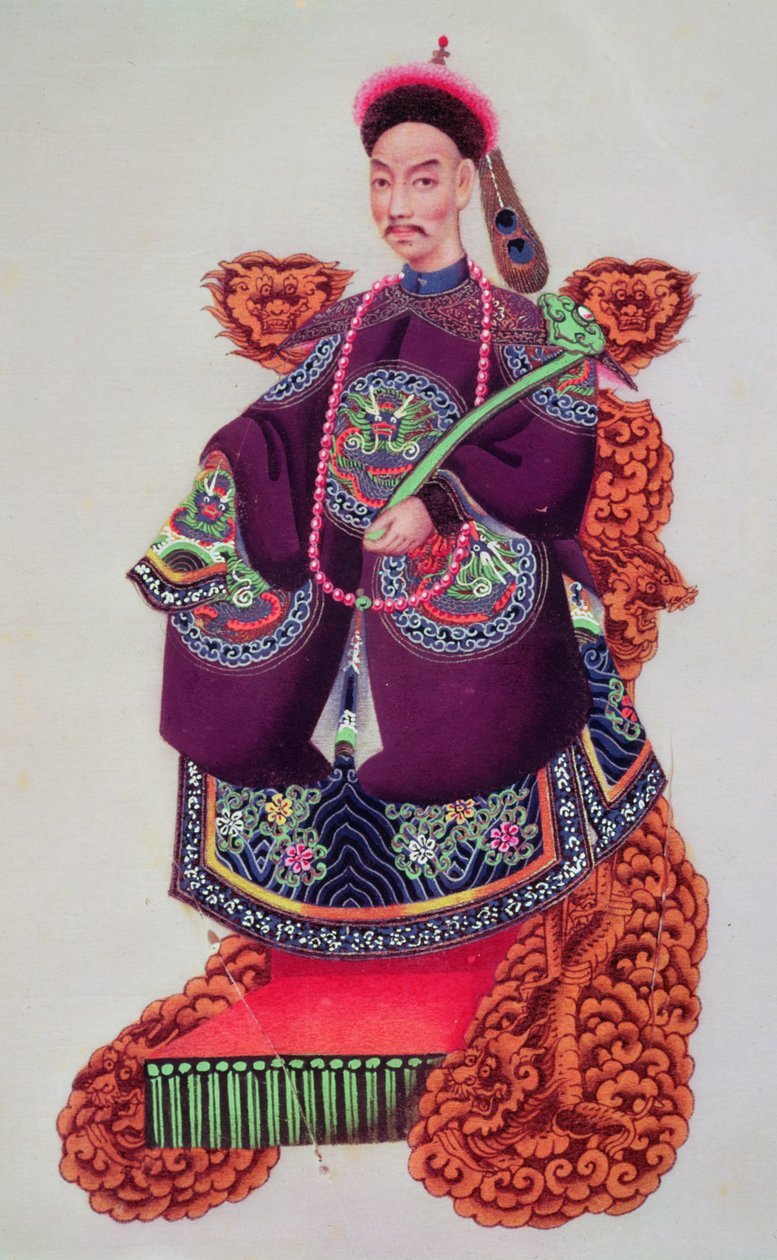 Costume of an Emperor by Japanese School: Fine art print