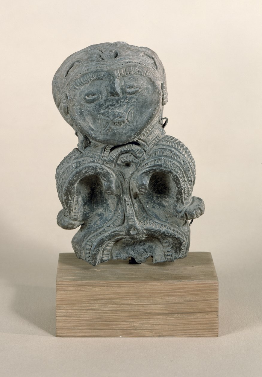 Jomon figurine (earthenware) by Japanese School