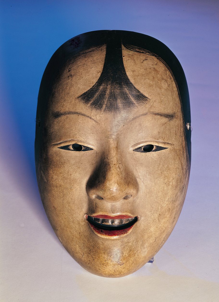 Noh theatre mask of a young boy called Kasshiki