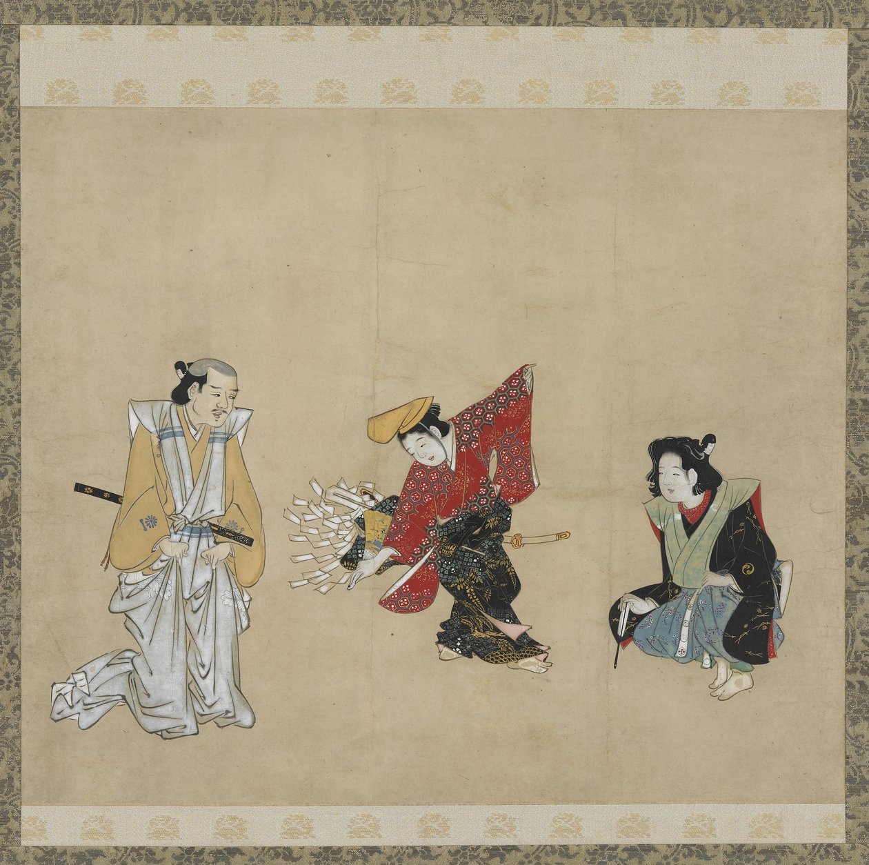 Boy performing a Narihira Dance, Edo period