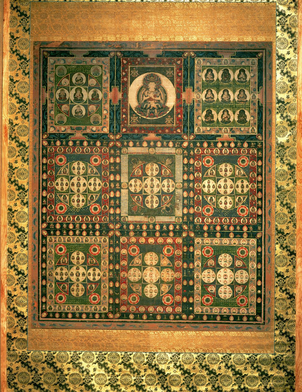 Kongo-kai Mandara, Kamakara period by Japanese School