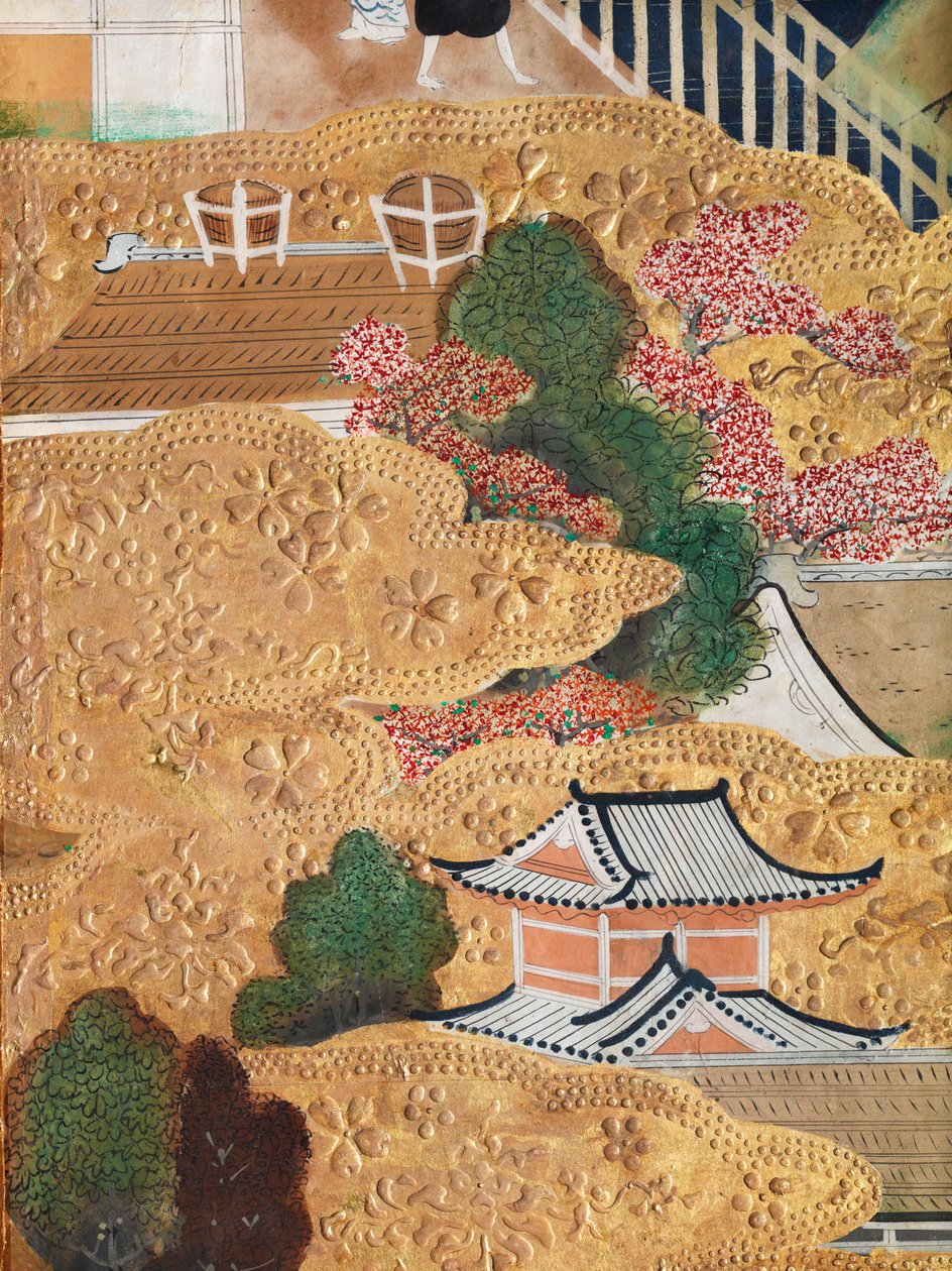 Osakazu Byobu - Japanese Eight-Panel Folding Screen