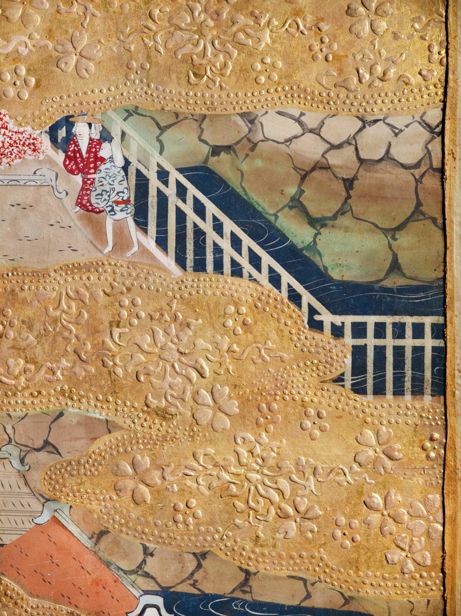 Osakazu Byobu - Japanese Eight-Panel Folding Screen