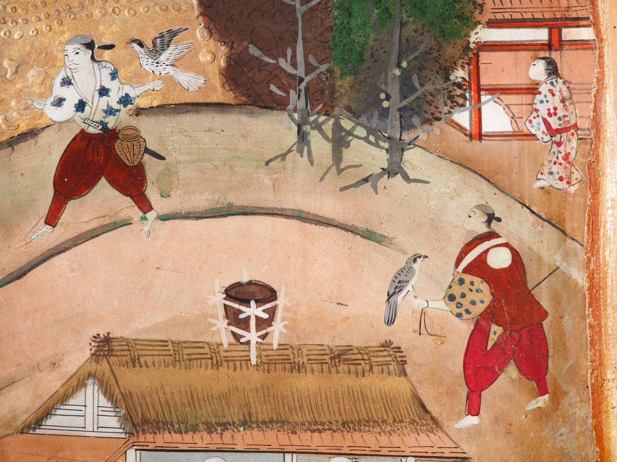 Osakazu Byobu - Japanese Eight-Panel Folding Screen