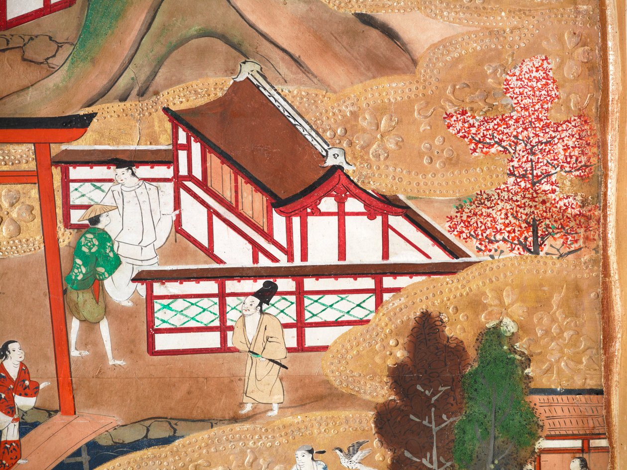 Osakazu Byobu - Japanese eight-panel folding screen