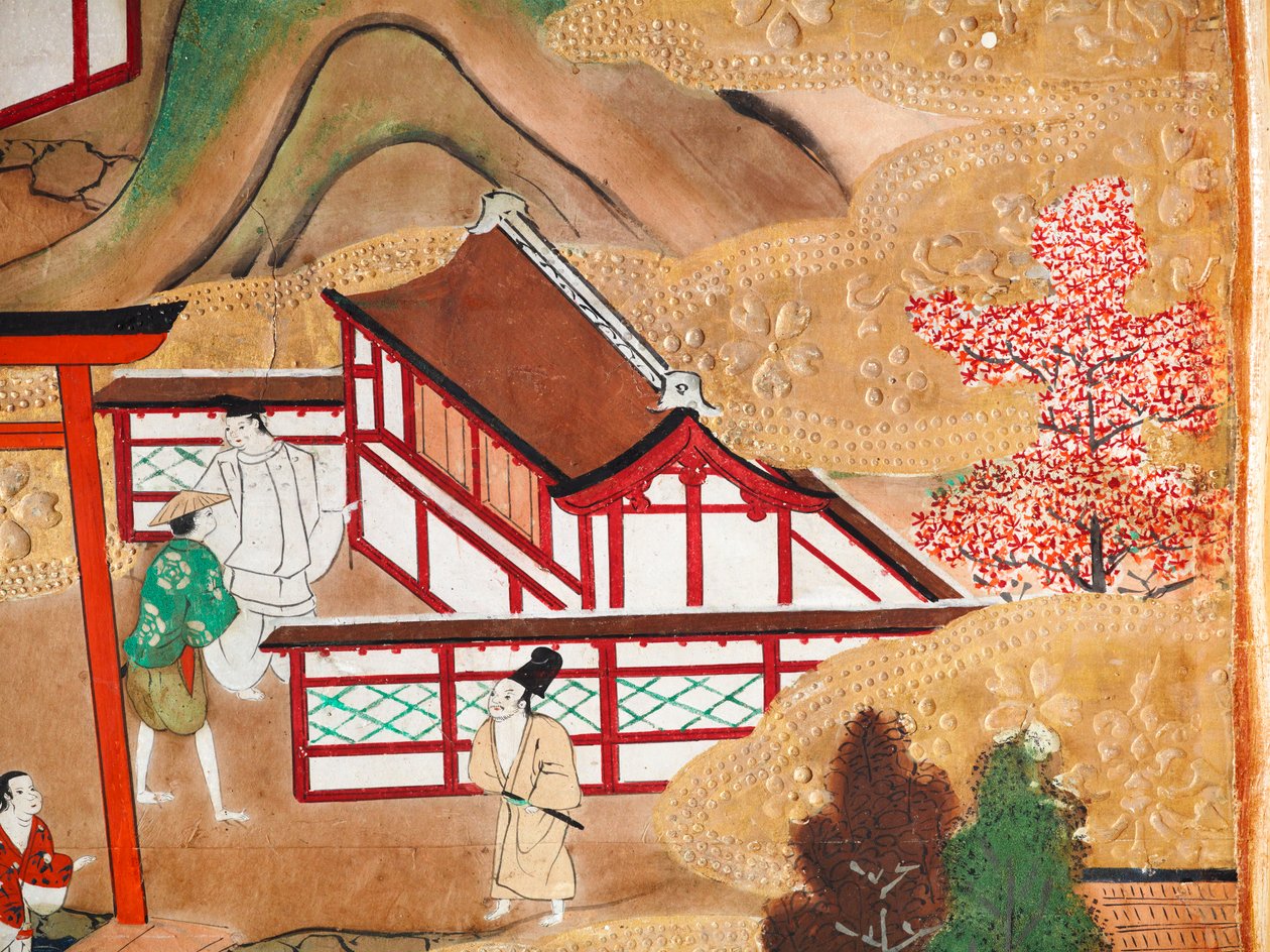 Osakazu Byobu - Japanese eight-panel folding screen