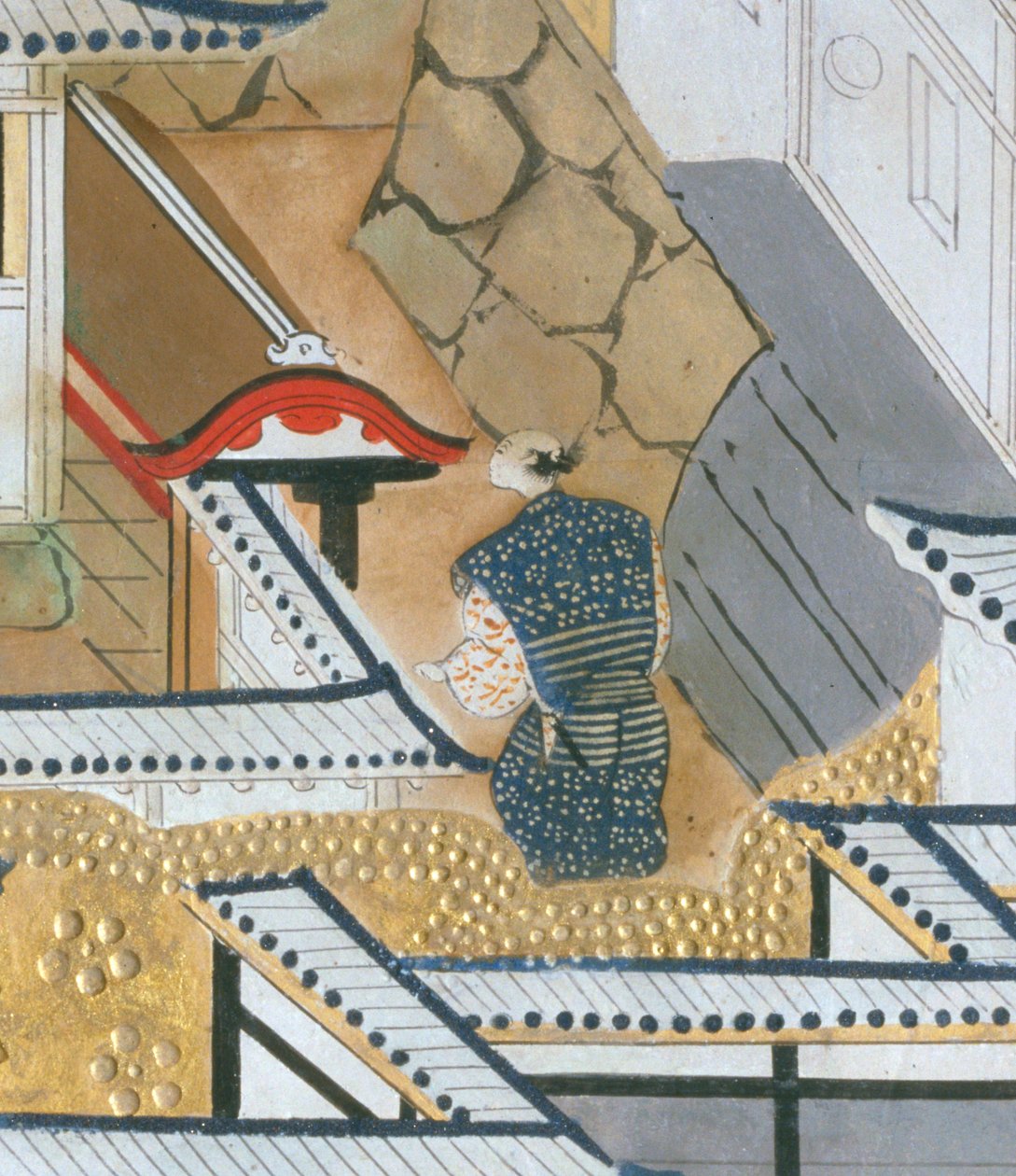 Osakazu Byobu - Japanese eight-panel folding screen