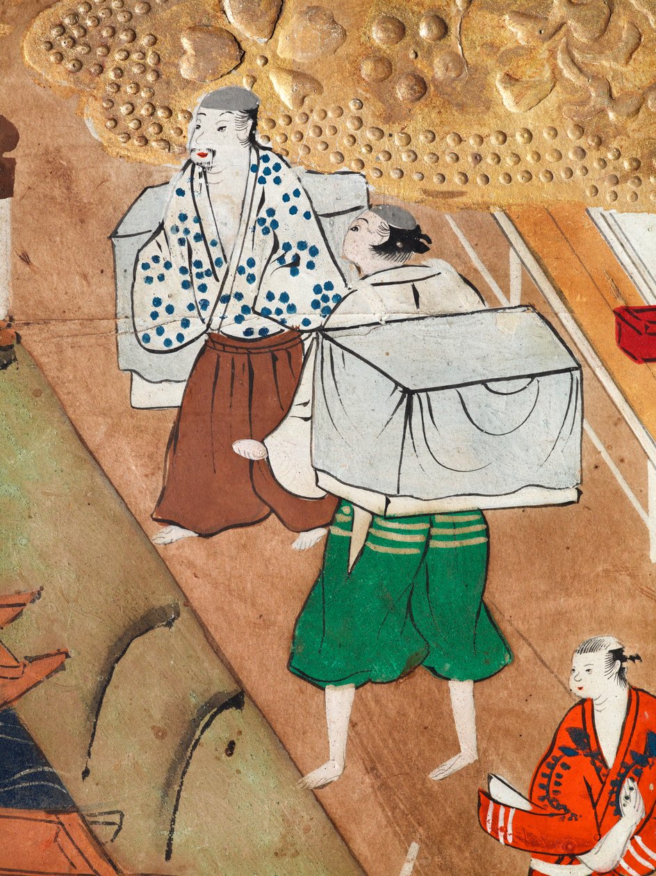 Osakazu Byobu - Japanese eight-panel folding screen