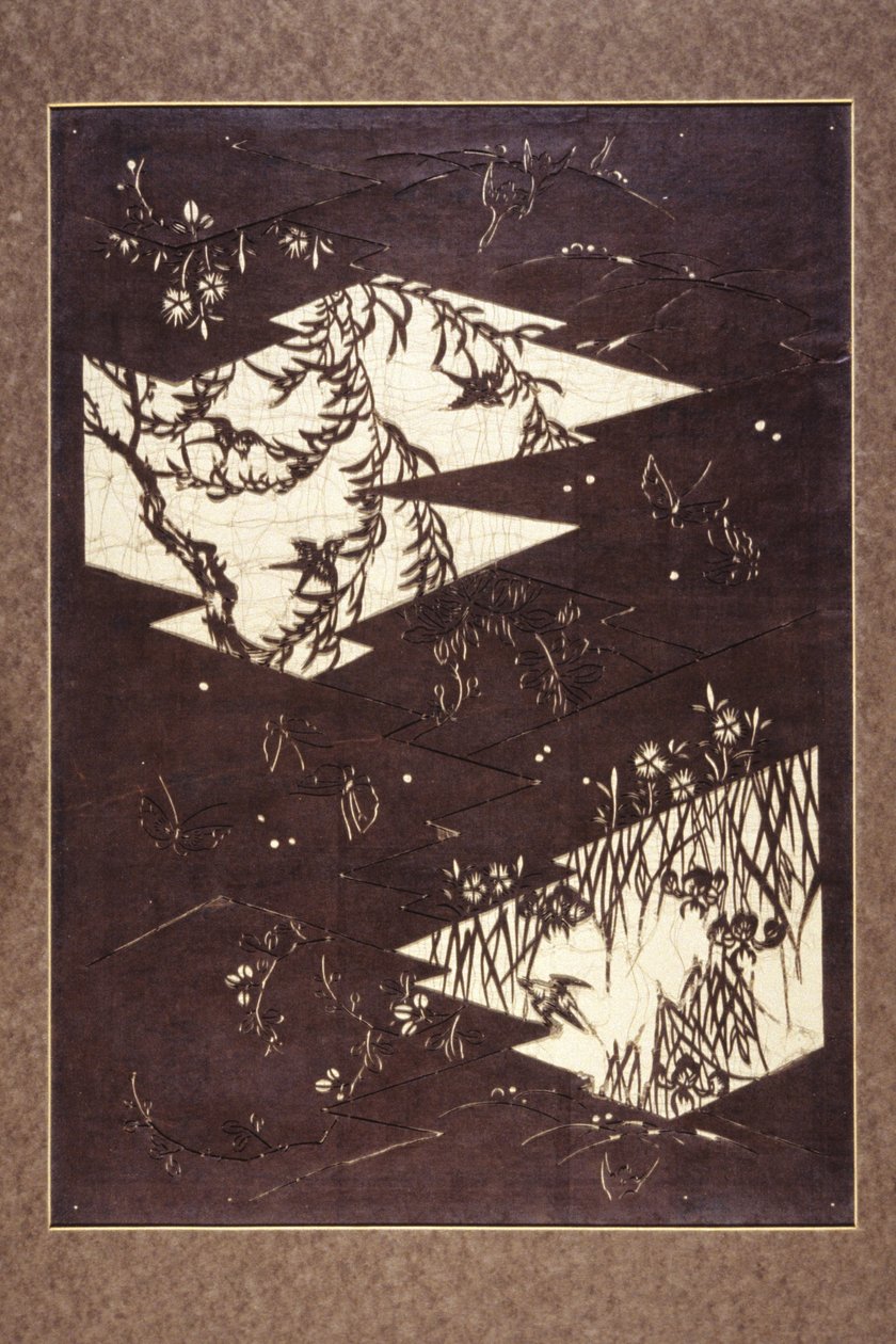 Stencil by Japanese School: Premium art reproduction