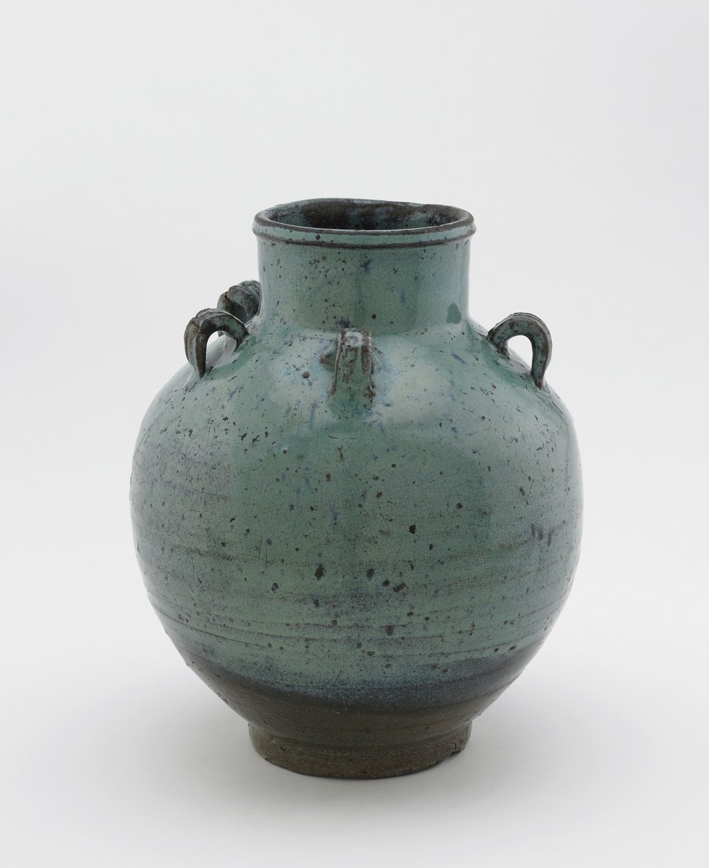 Tea-leaf storage jar with five loop lugs, Edo period