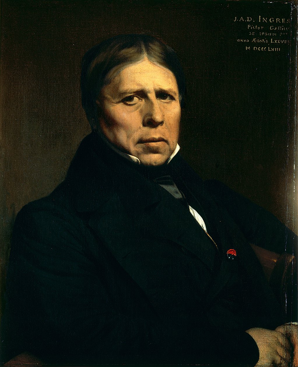 Self Portrait by Jean Auguste Dominique Ingres