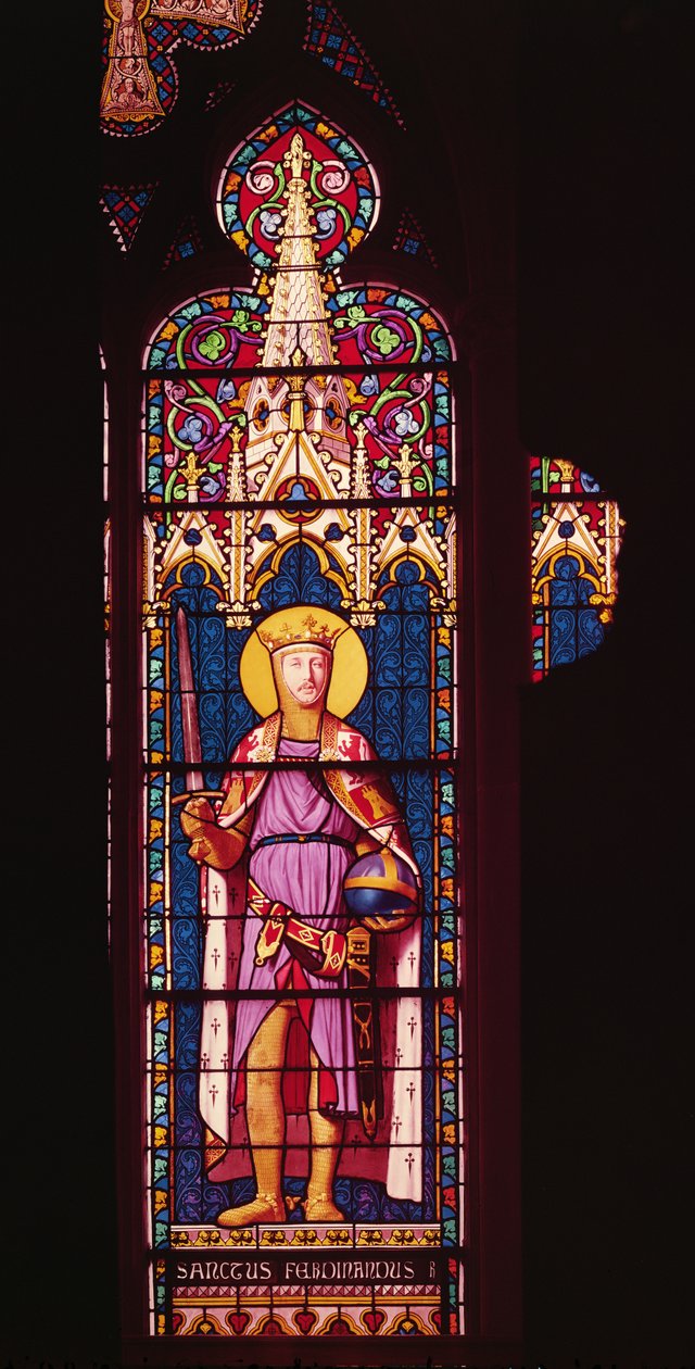 Window Depicting Ferdinand d'Orleans as St. Ferdinand