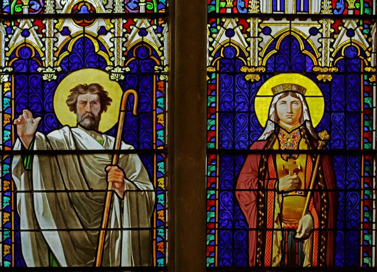 Window Depicting Royal Saints: Saint Denis and Saint Clothilde