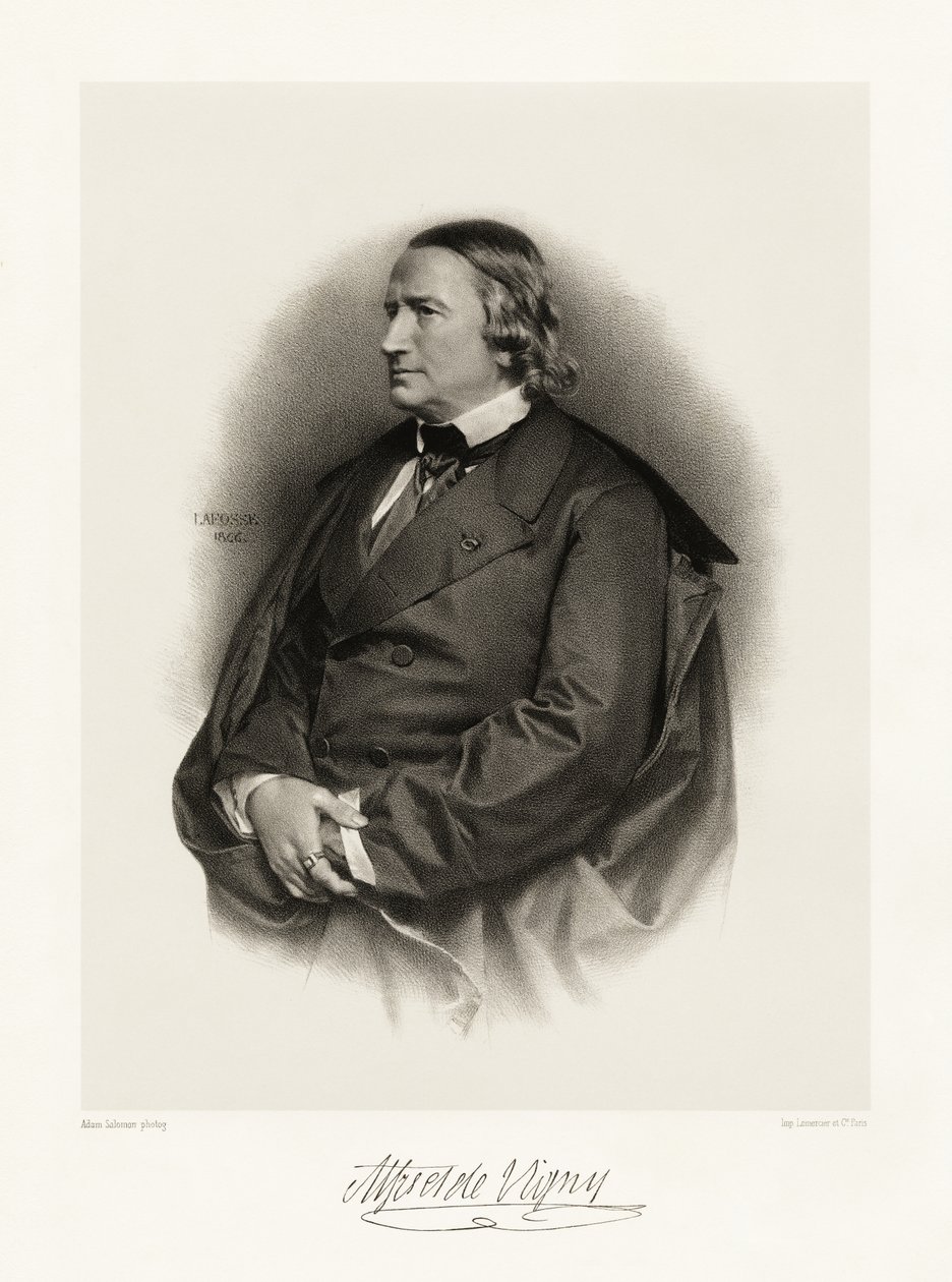 Alfred de Vigny by Jean Baptiste Adolphe Lafosse