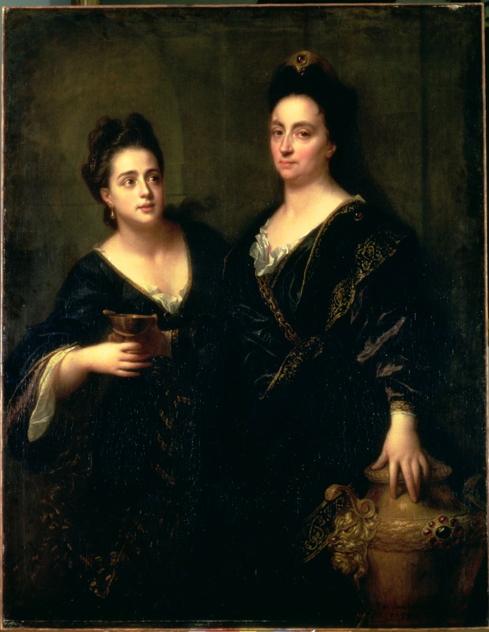 Portrait of Two Actresses, 1699 by Jean-Baptiste Santerre