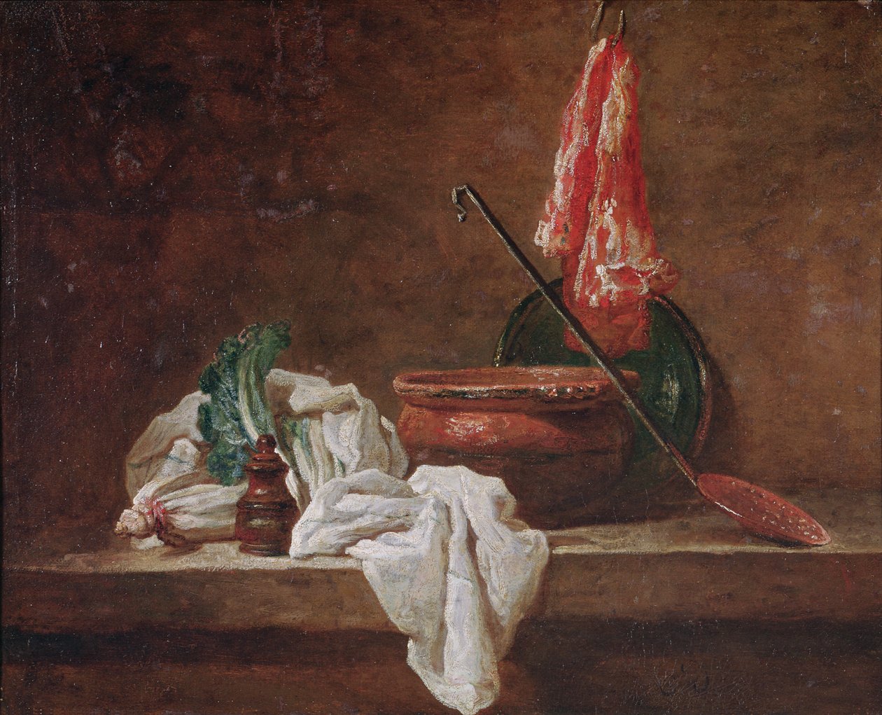 Still Life by Jean Baptiste Simeon Chardin: Fine art print