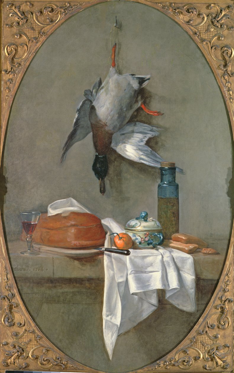 Still Life with Duck, 1764 by Jean-Baptiste Simeon Chardin