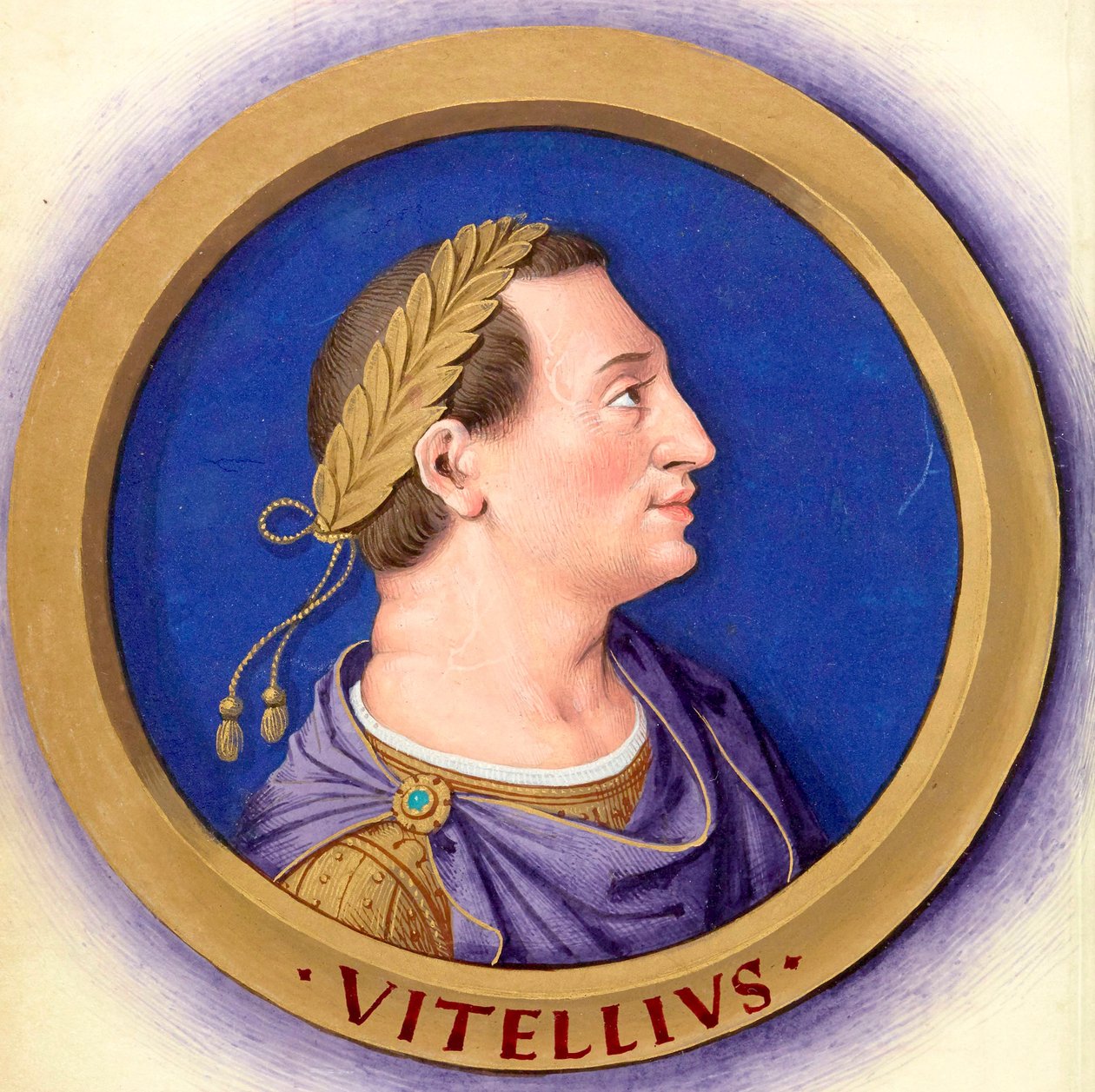 Description of the Twelve Caesars with Their Figures 9-Vitellius