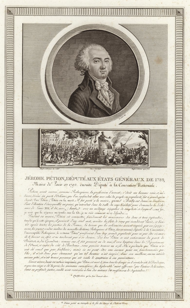 Portrait of Jerome Petion de Villeneuve