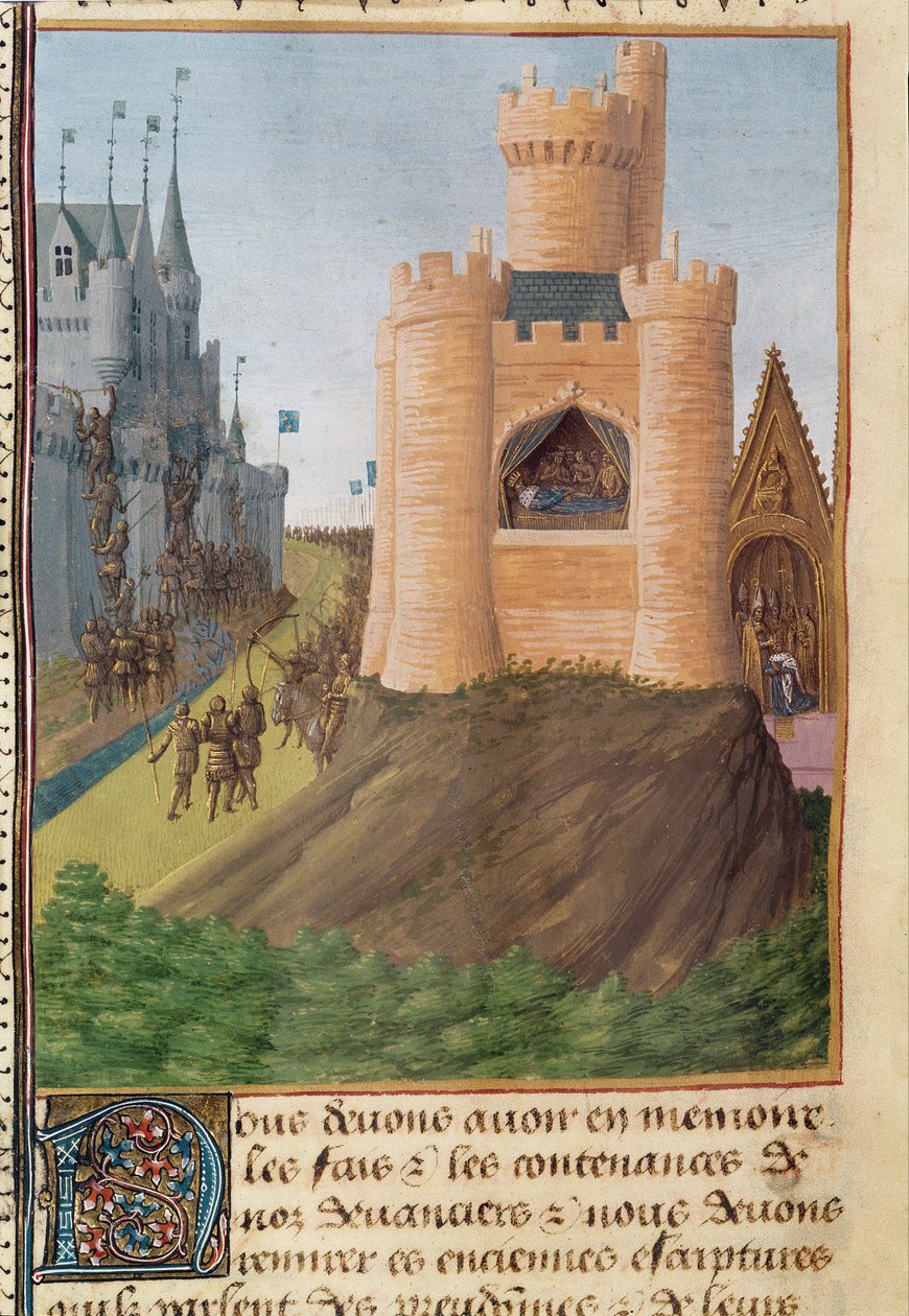 The Death of Louis VIII, from 'Les Grandes Chroniques de France', c.1460