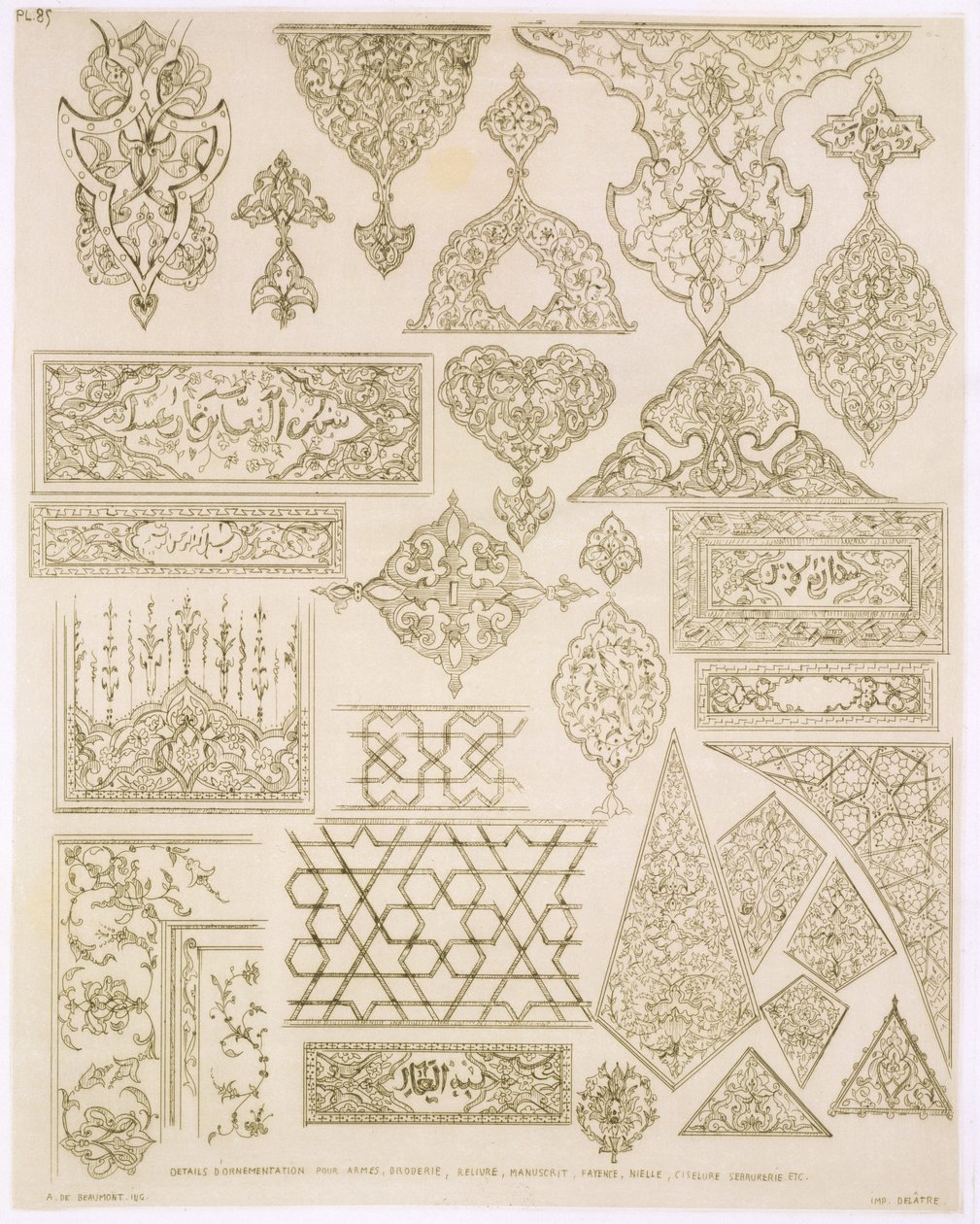 Details of Ornamentation for Arms, Borders, Manuscripts etc., from 'Art ...