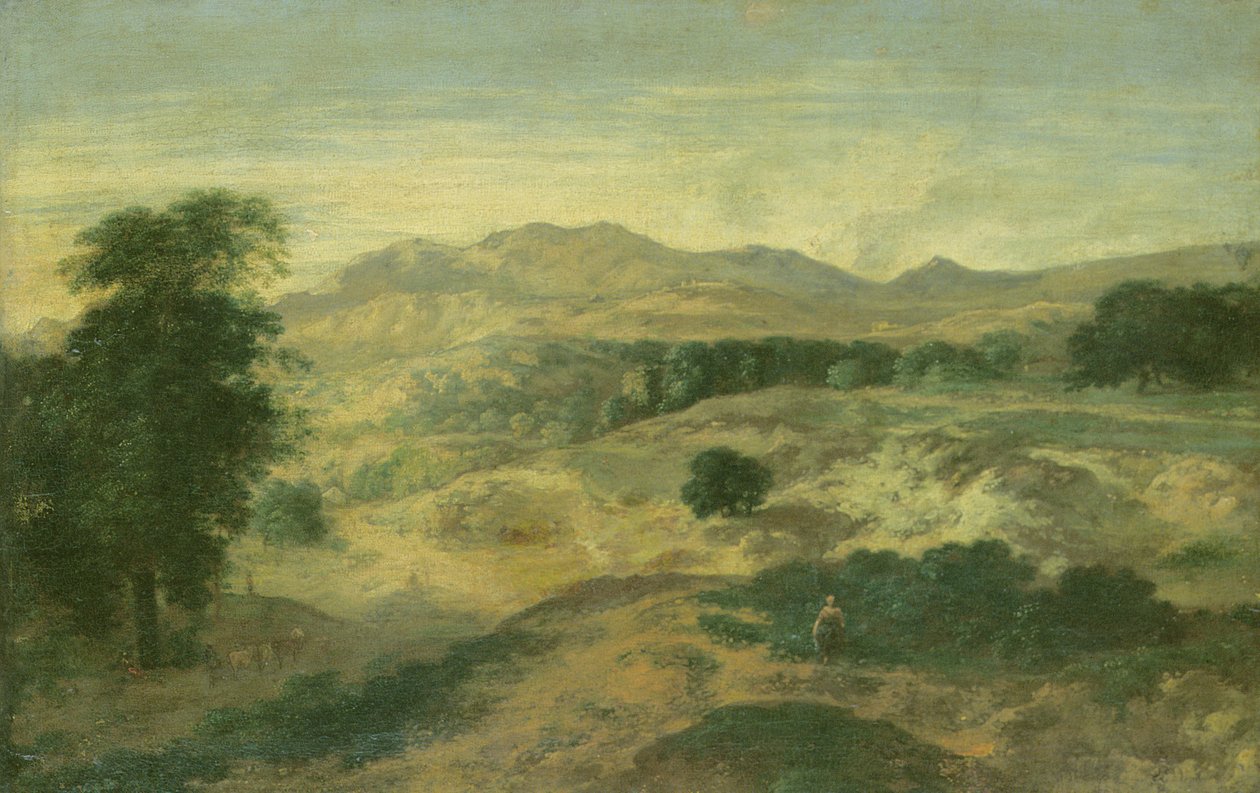 Landscape by Jean Francois I Millet: Buy fine art print