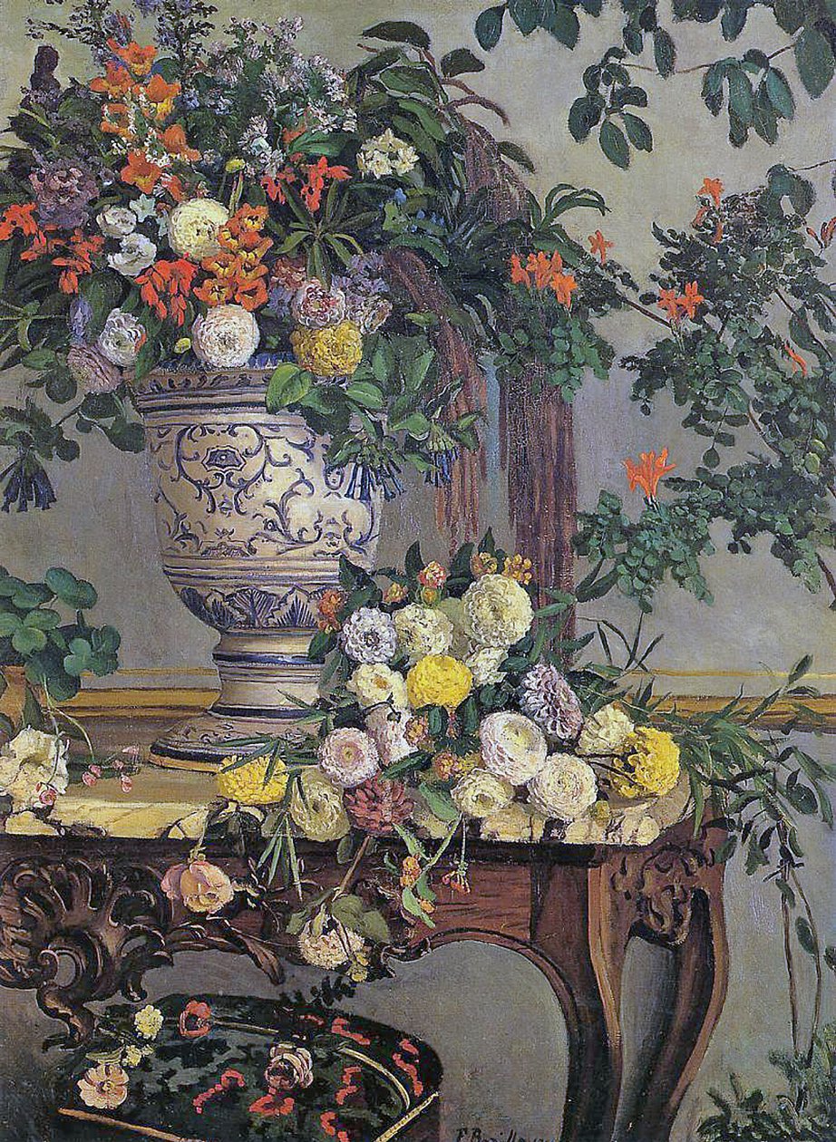 Flowers by Jean Frederic Bazille: Buy fine art print