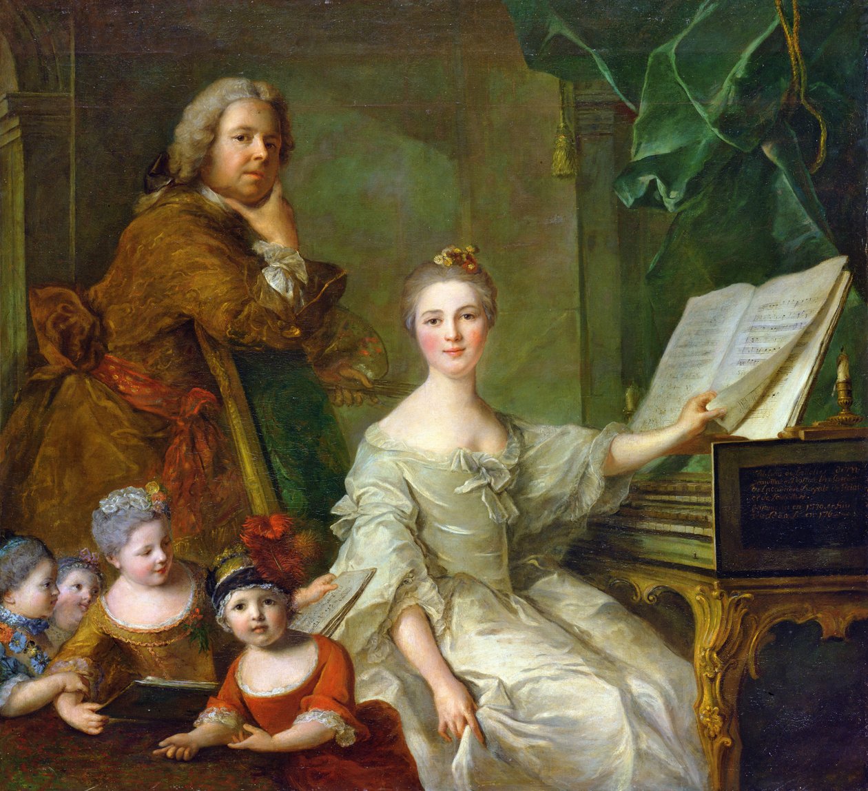 The Artist and his Family by Jean-Marc Nattier
