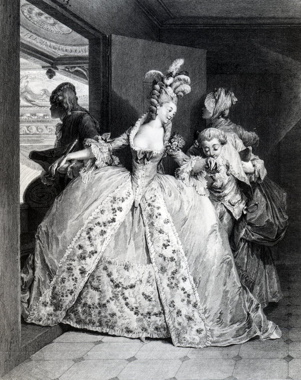 Farewells, Engraved by Robert Delaunay, 1777