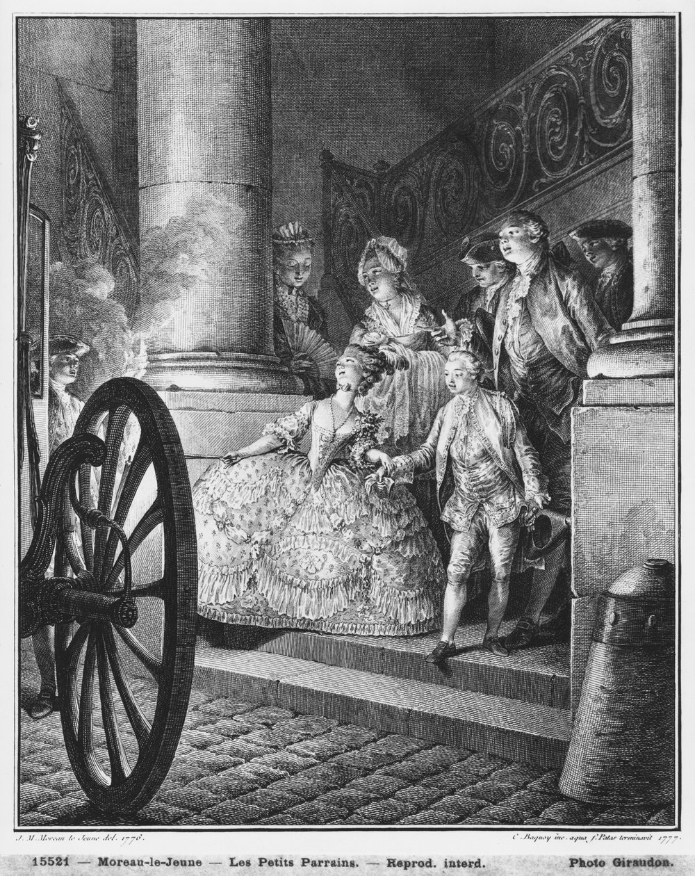 The Little Godfathers, engraved in 1777 by Pierre Charles Baquoy and ...