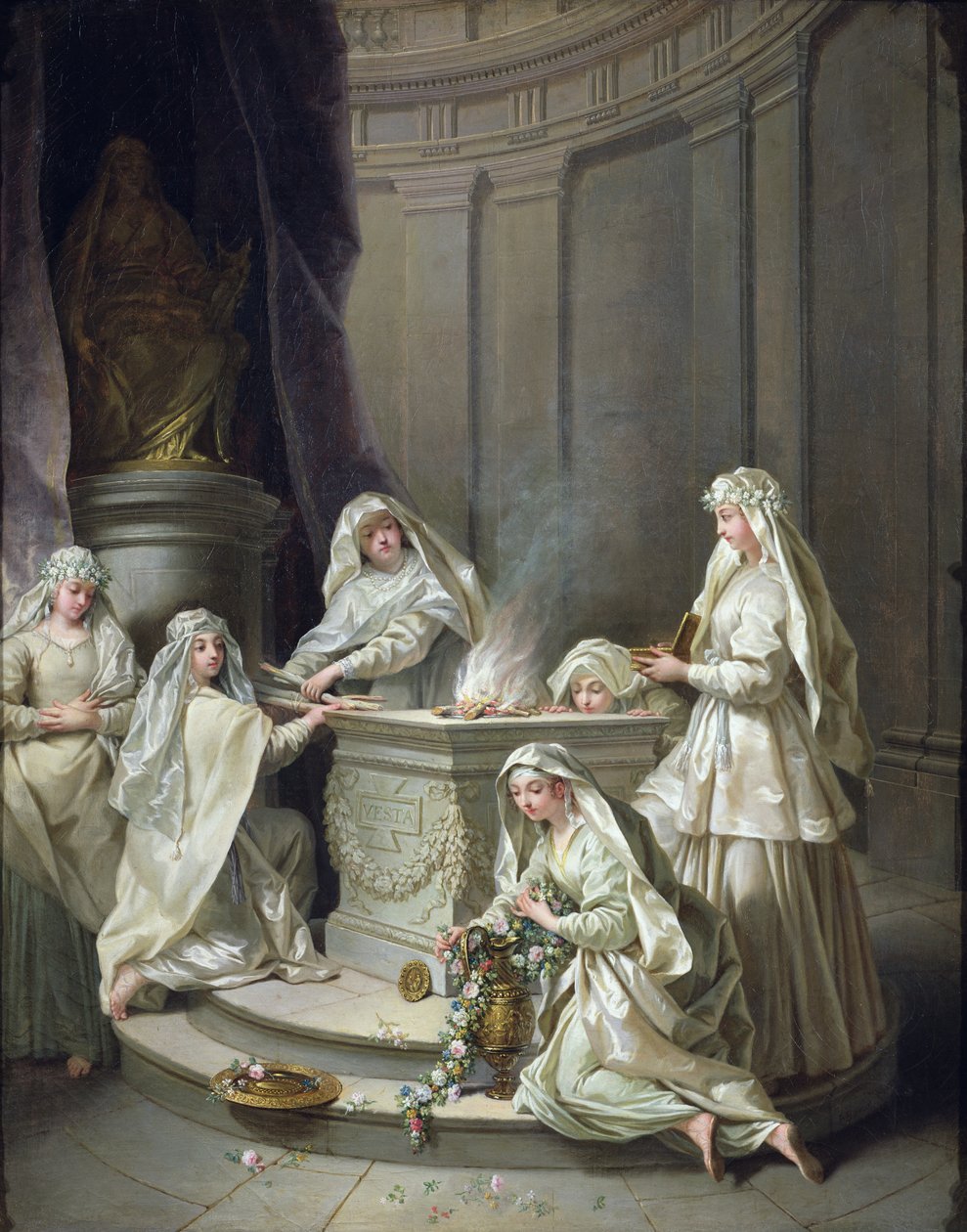Vestal Virgins by Jean Raoux: Premium art reproduction