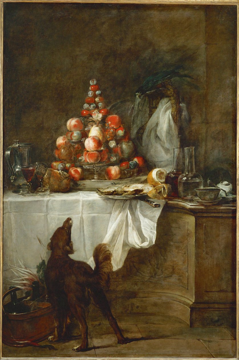 The Buffet by Jean-Baptiste Simeon Chardin: Fine art print