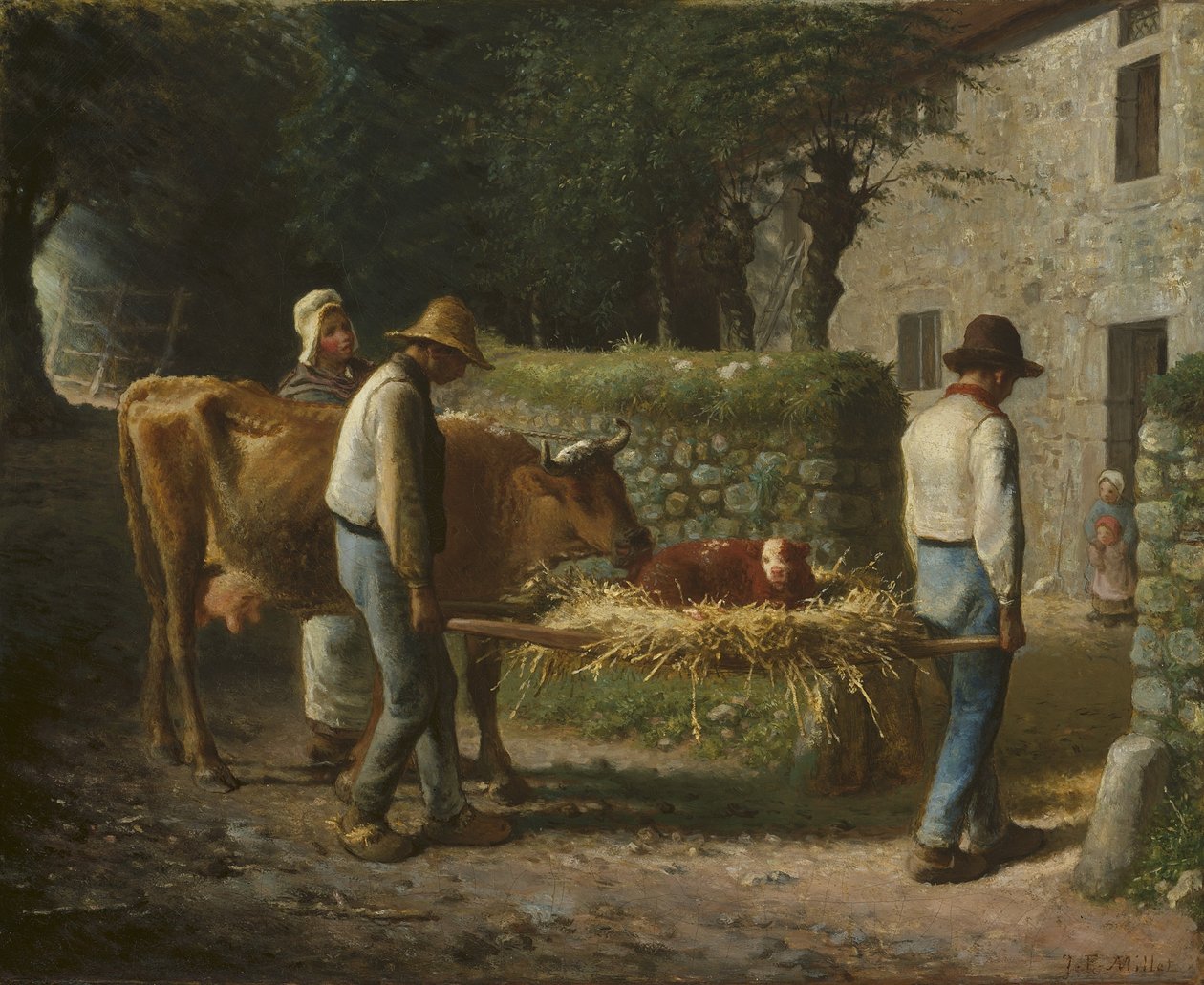 Peasants Bringing Home a Calf Born in the Fields