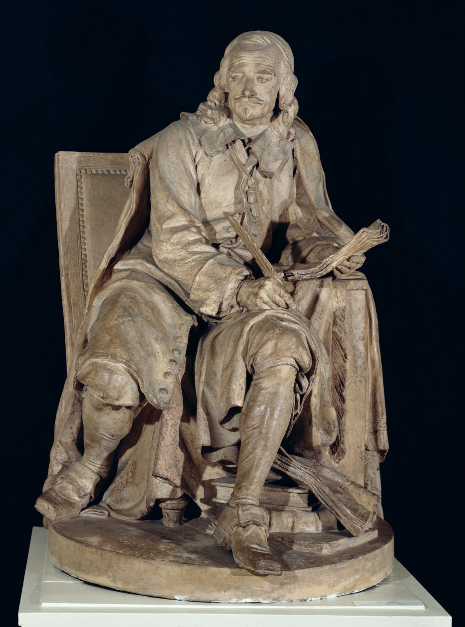Pierre Corneille Seated by Jean Jacques Caffieri