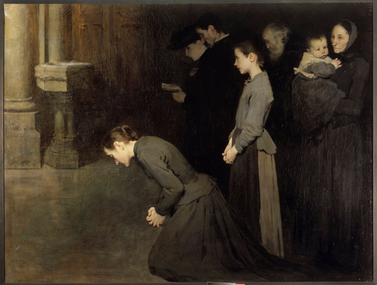 The Prayer of the Humble by Jean Geoffroy: Fine art print