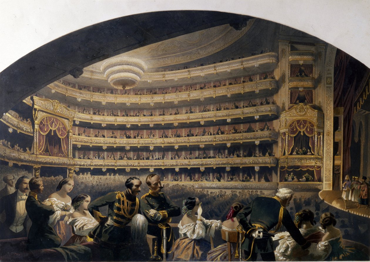 Audience in a Box of The Bolshoi Theatre
