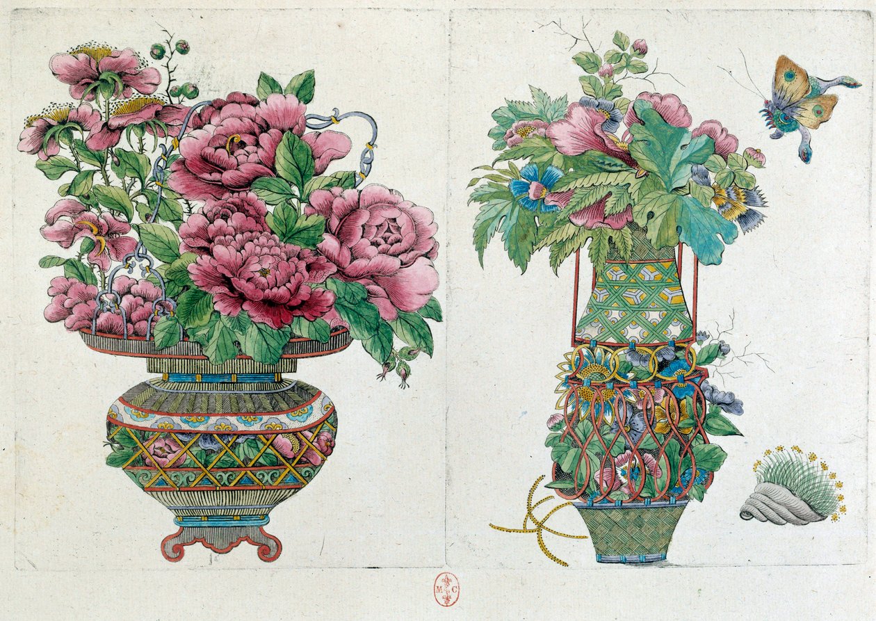 Drawing from a Chinese Vase: Flower Pot