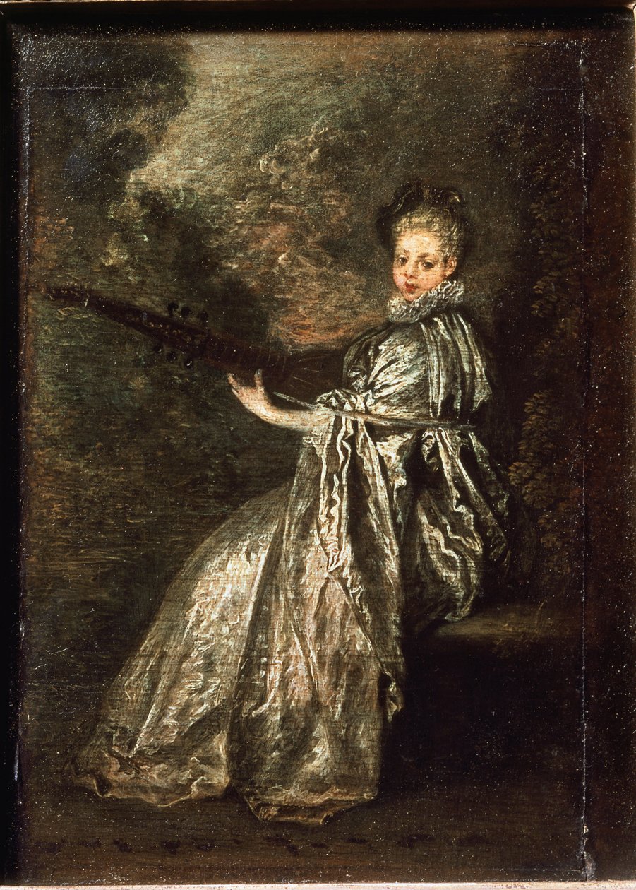The Finette Girl Playing a String Musical Instrument