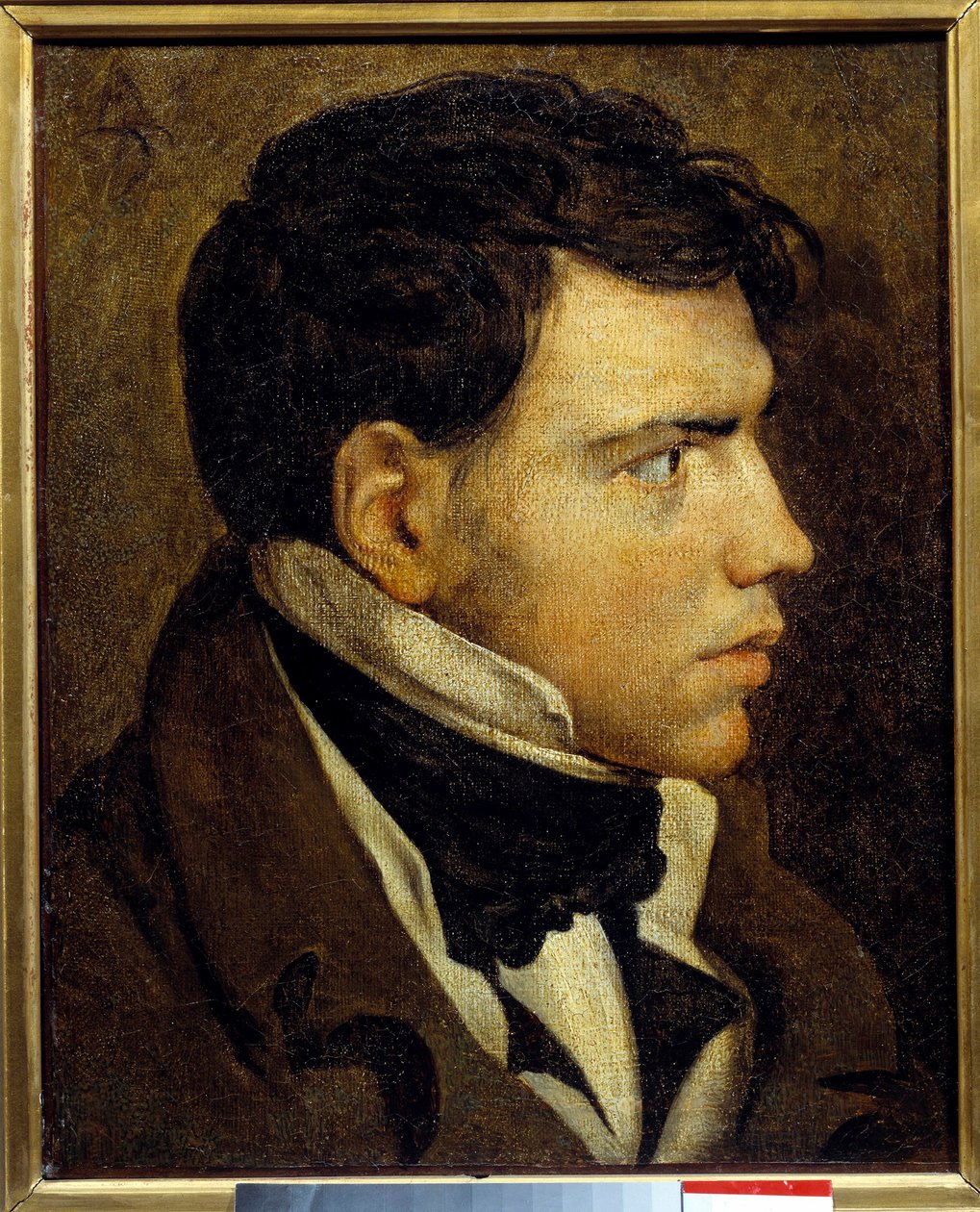 Portrait of a Young Man. Painting by Jean Auguste Dominique Ingres ...