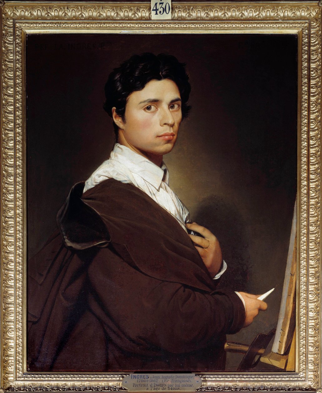 Self-Portrait at 24 Years by Jean Auguste Dominique Ingres