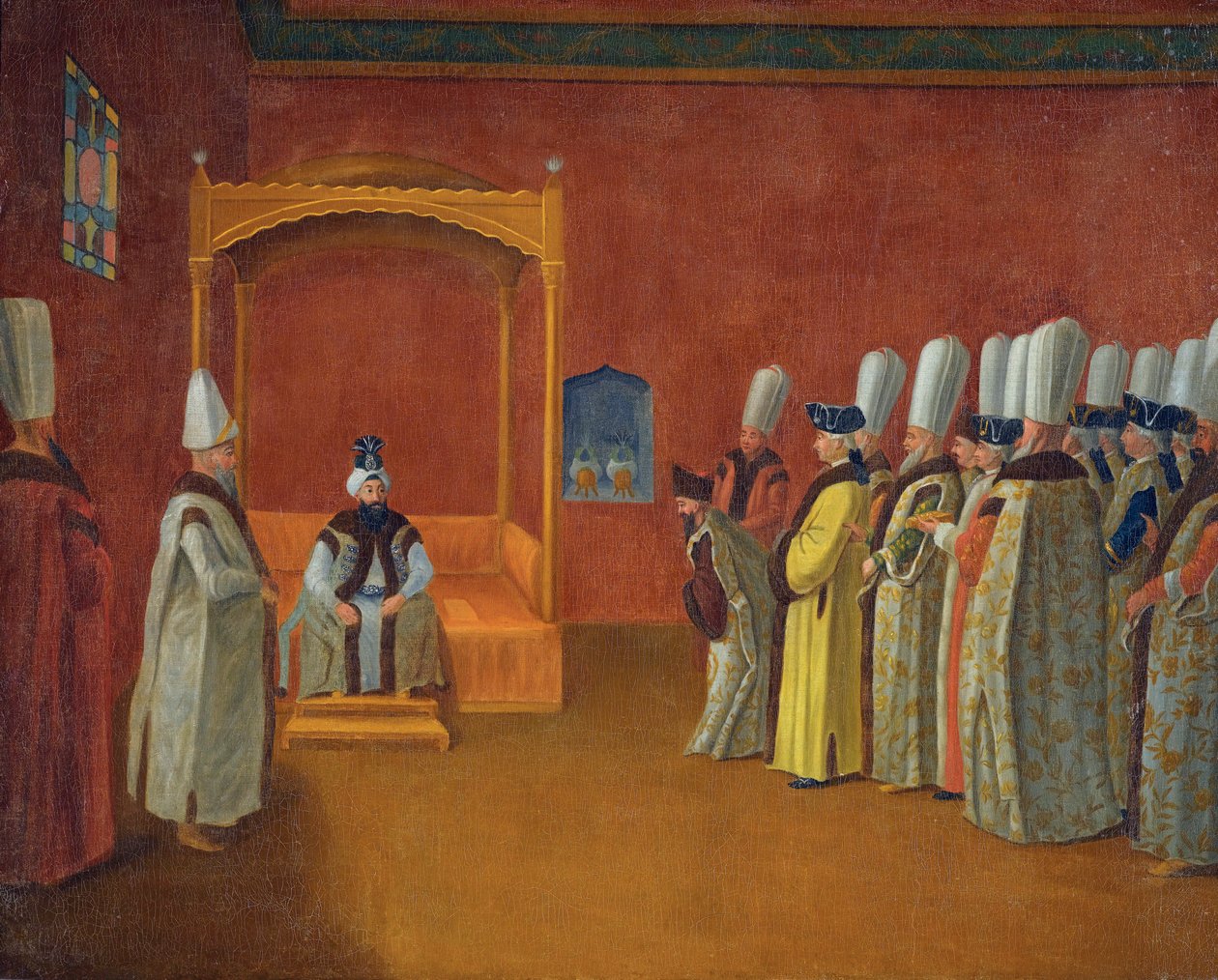 Sultan Ahmed III Receiving a European Ambassadorial Delegation at the ...