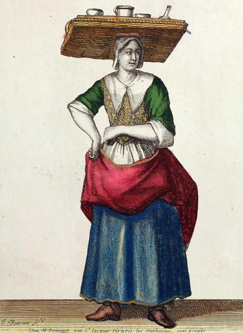 The Cheese Crier by Jean Baptiste Bonnart: Fine art print